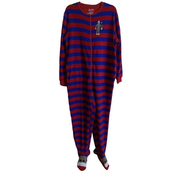 Nick & Nora | Intimates & Sleepwear | Nick Nora Sock Monkey Footed ...